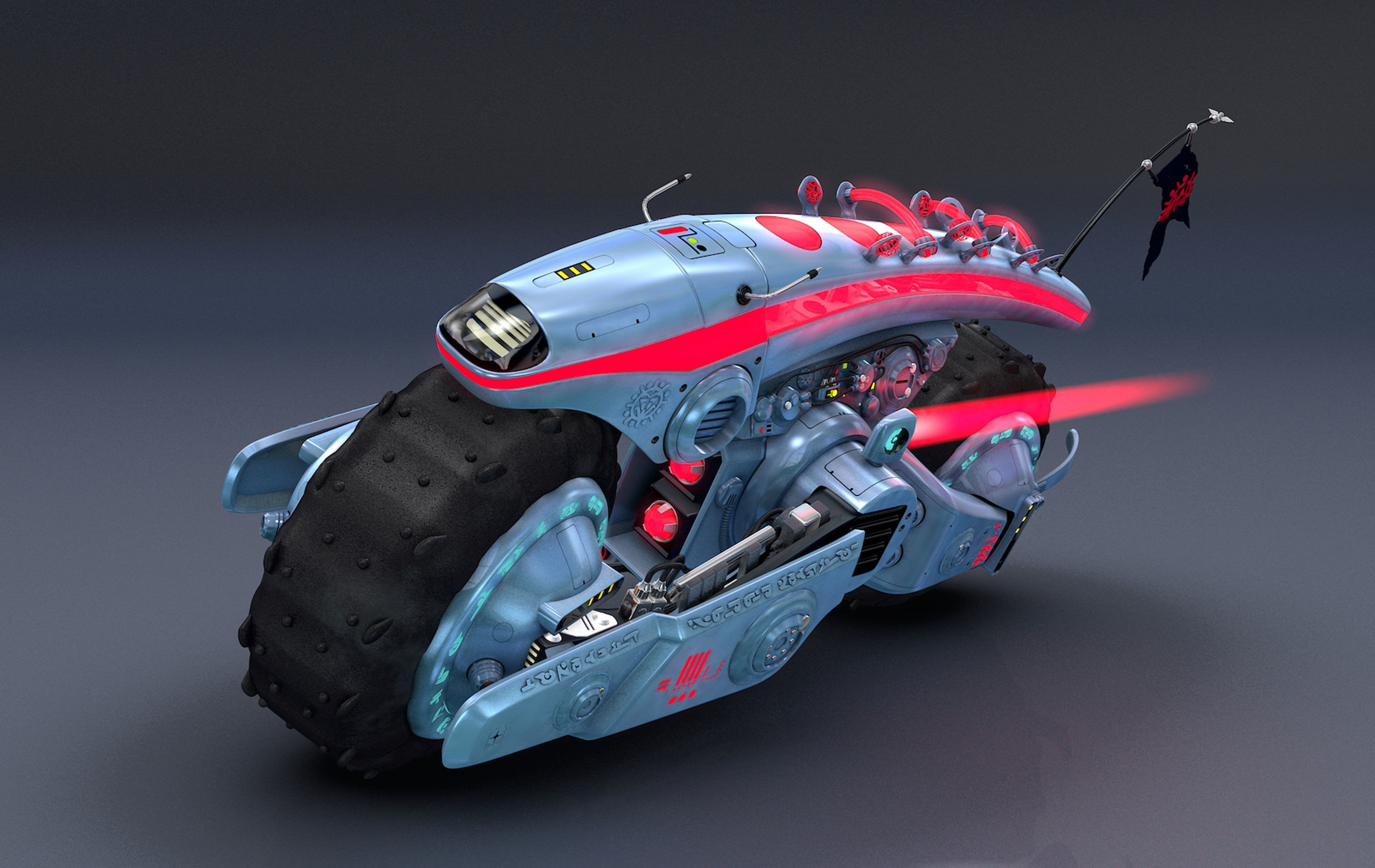 Alienbike MQ 3D model | CGTrader