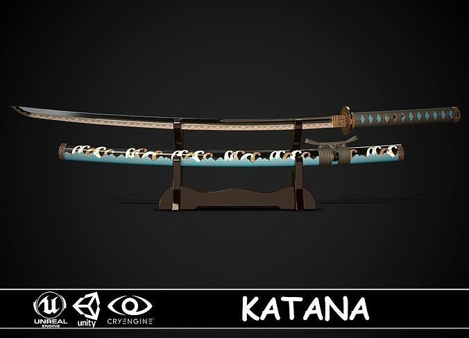 3D model Katana 01 VR / AR / low-poly | CGTrader