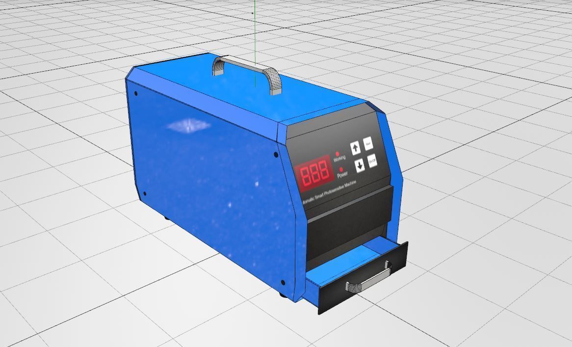 Automatic Photosensitive Flash Stamp Machine free VR / AR / low-poly 3D ...