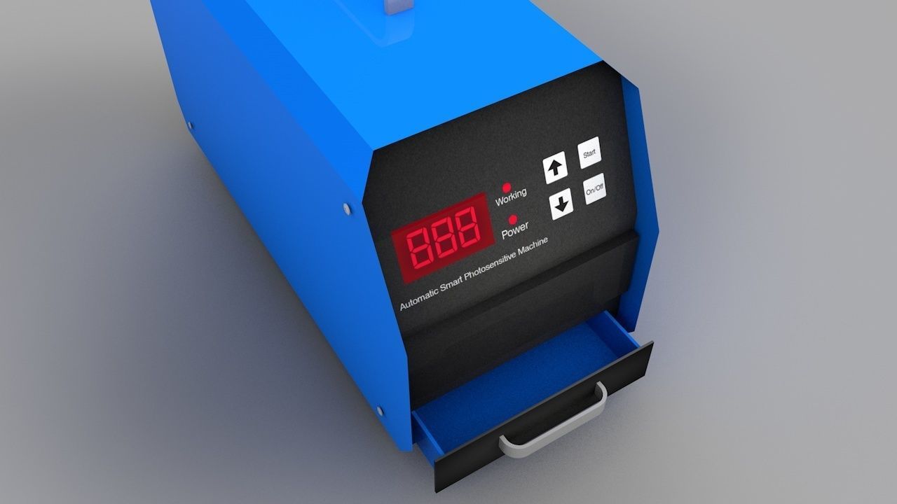 Automatic Photosensitive Flash Stamp Machine free VR / AR / low-poly 3D ...