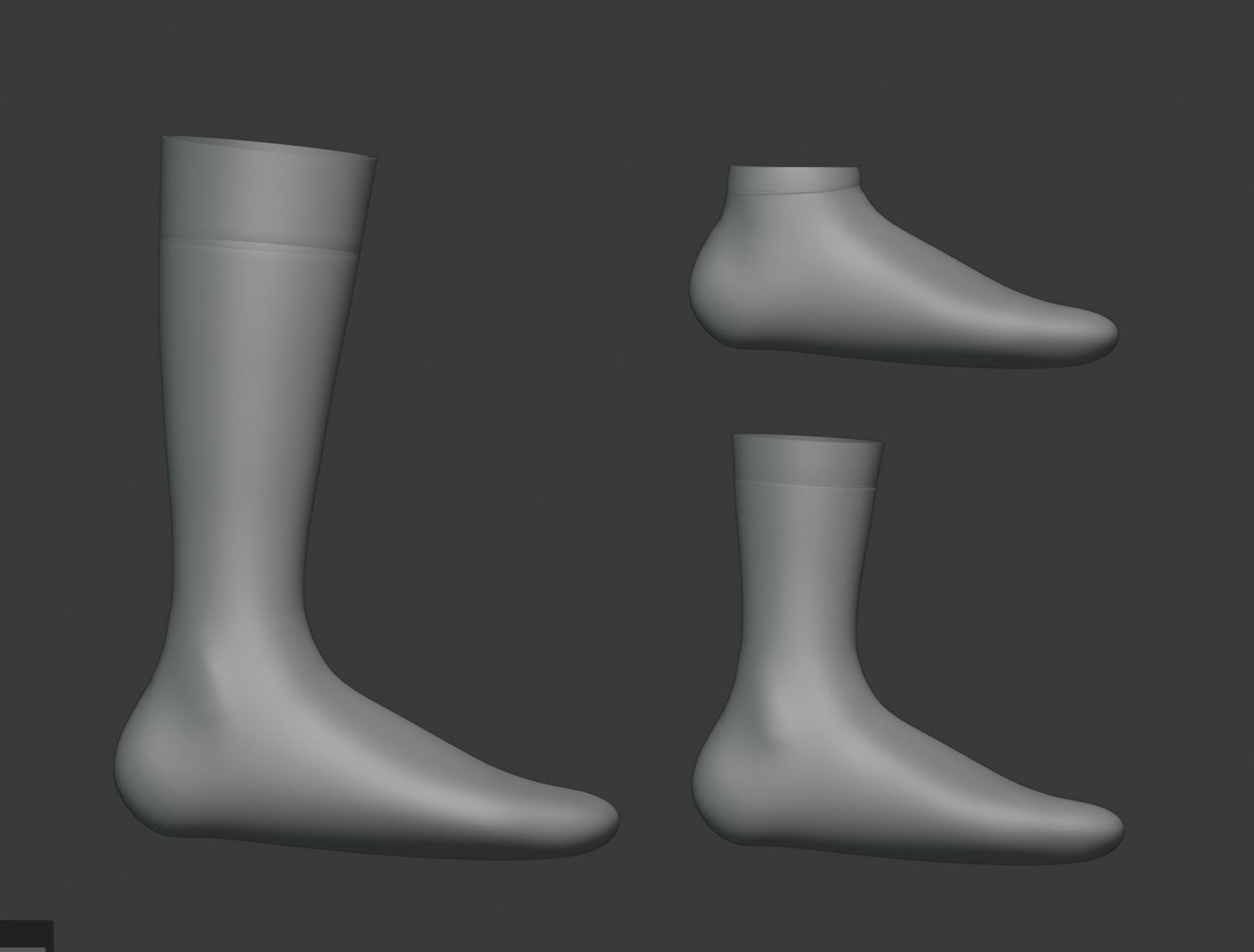 3D model Full Mockup for socks VR / AR / low-poly | CGTrader