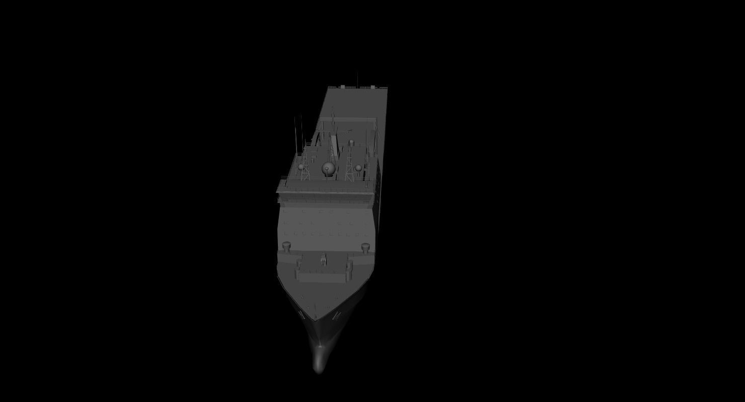 3D model Landing Ship Bay-Class VR / AR / low-poly | CGTrader