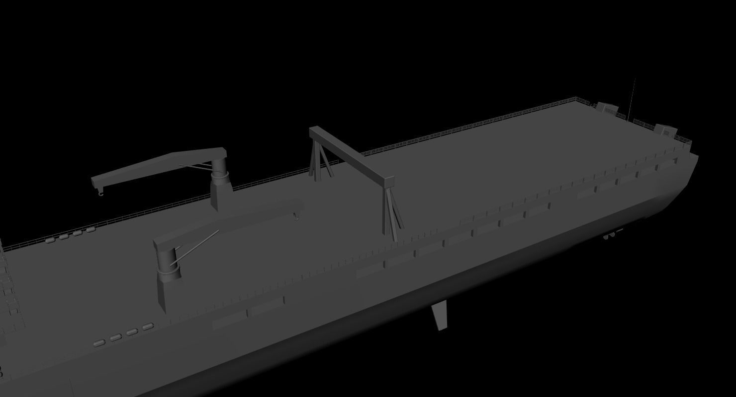 3D model Landing Ship Bay-Class VR / AR / low-poly | CGTrader