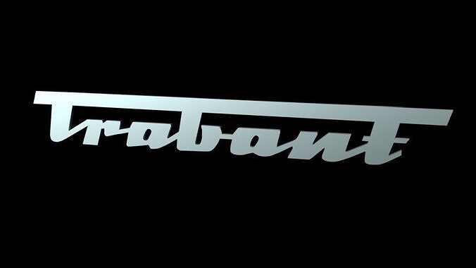 Trabant Font Emblem Logo free 3D model | CGTrader