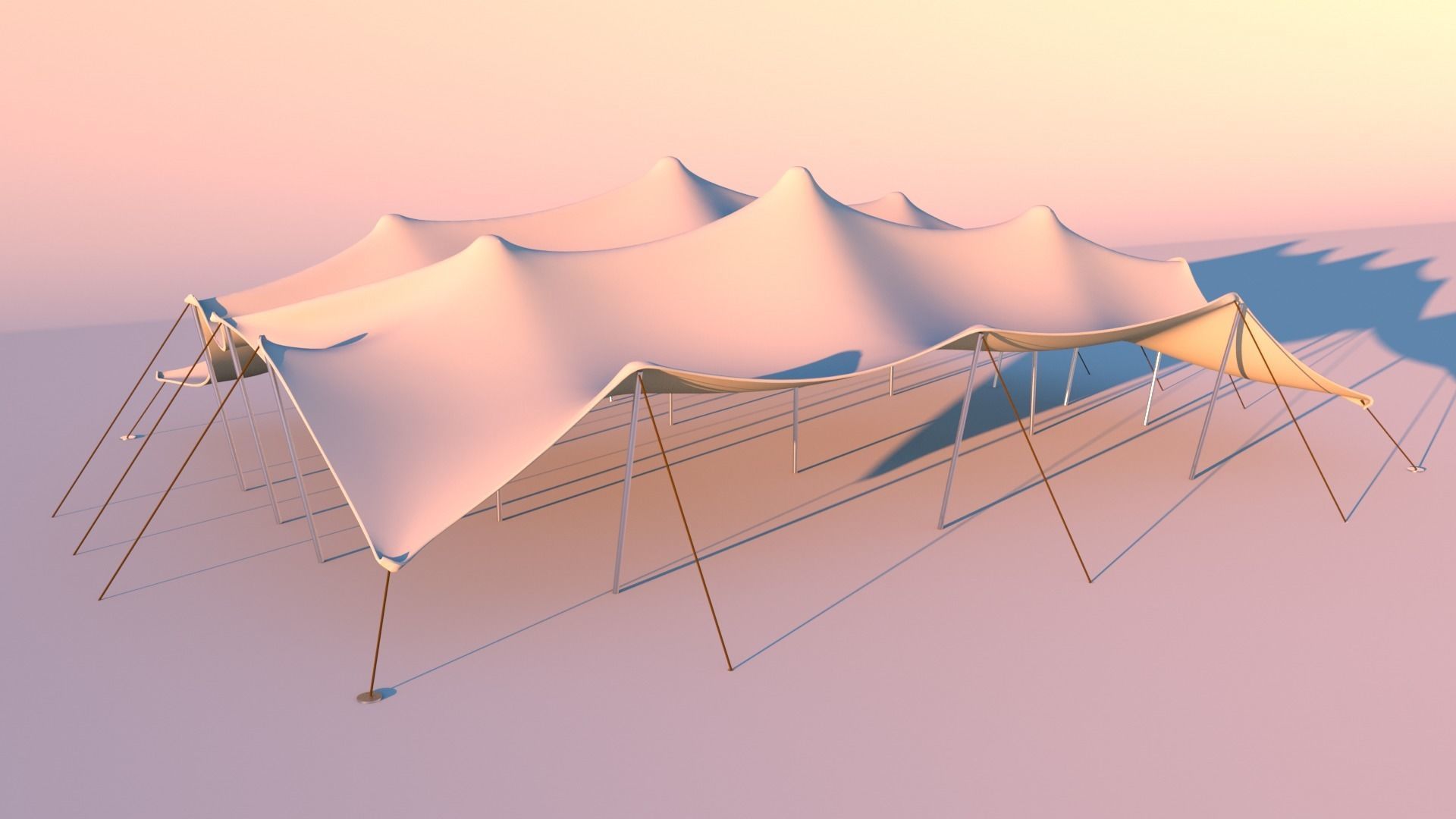Stretch Tent 3D model | CGTrader
