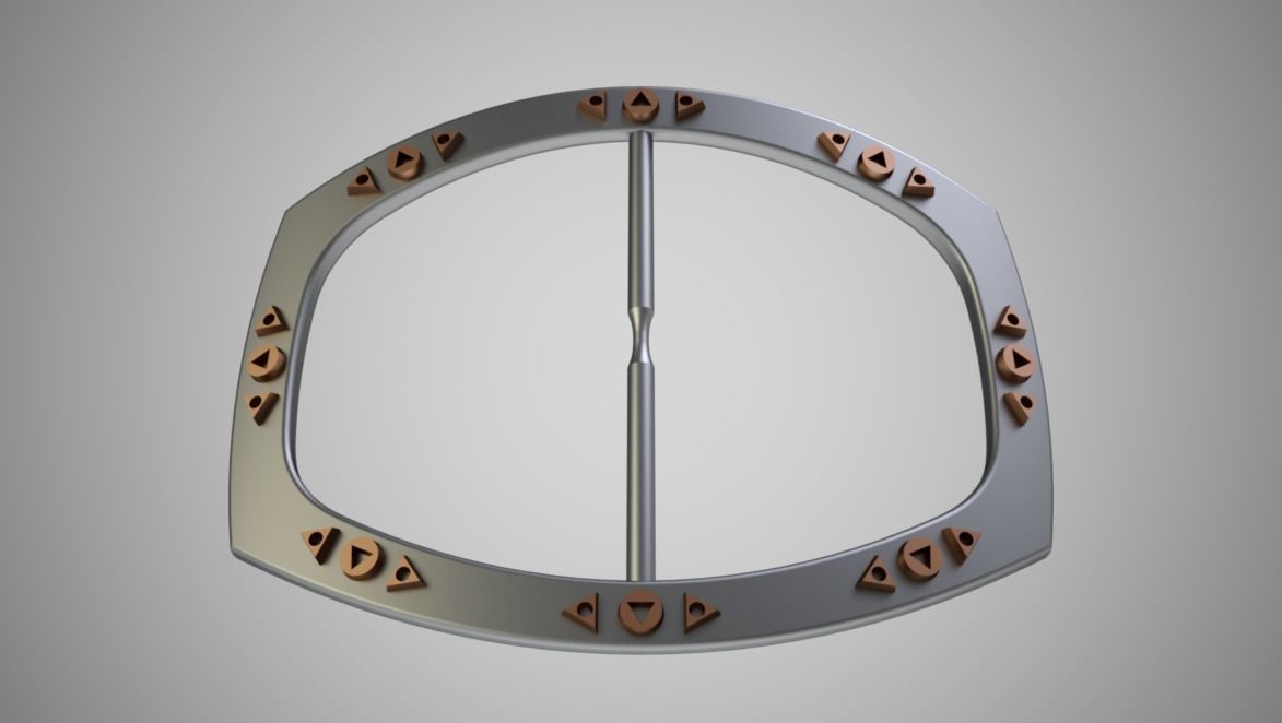 3D model Elegant Belt Buckle VR / AR / low-poly | CGTrader