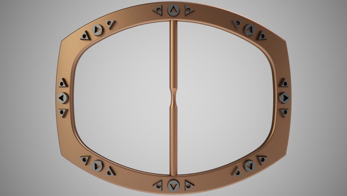 3D model Elegant Belt Buckle VR / AR / low-poly | CGTrader