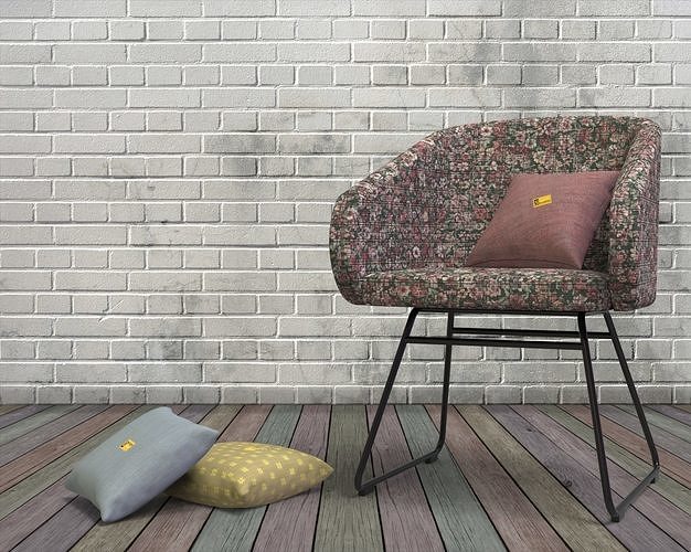 3D model Mantian Chair steel pipe frame VR / AR / low-poly | CGTrader