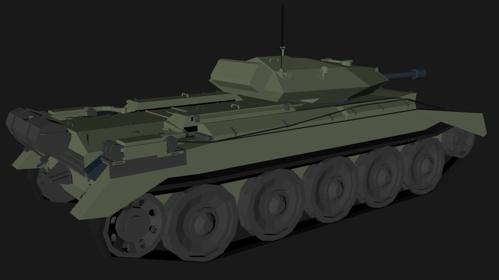 3D model Crusader Tank LowPoly isometric VR / AR / low-poly | CGTrader