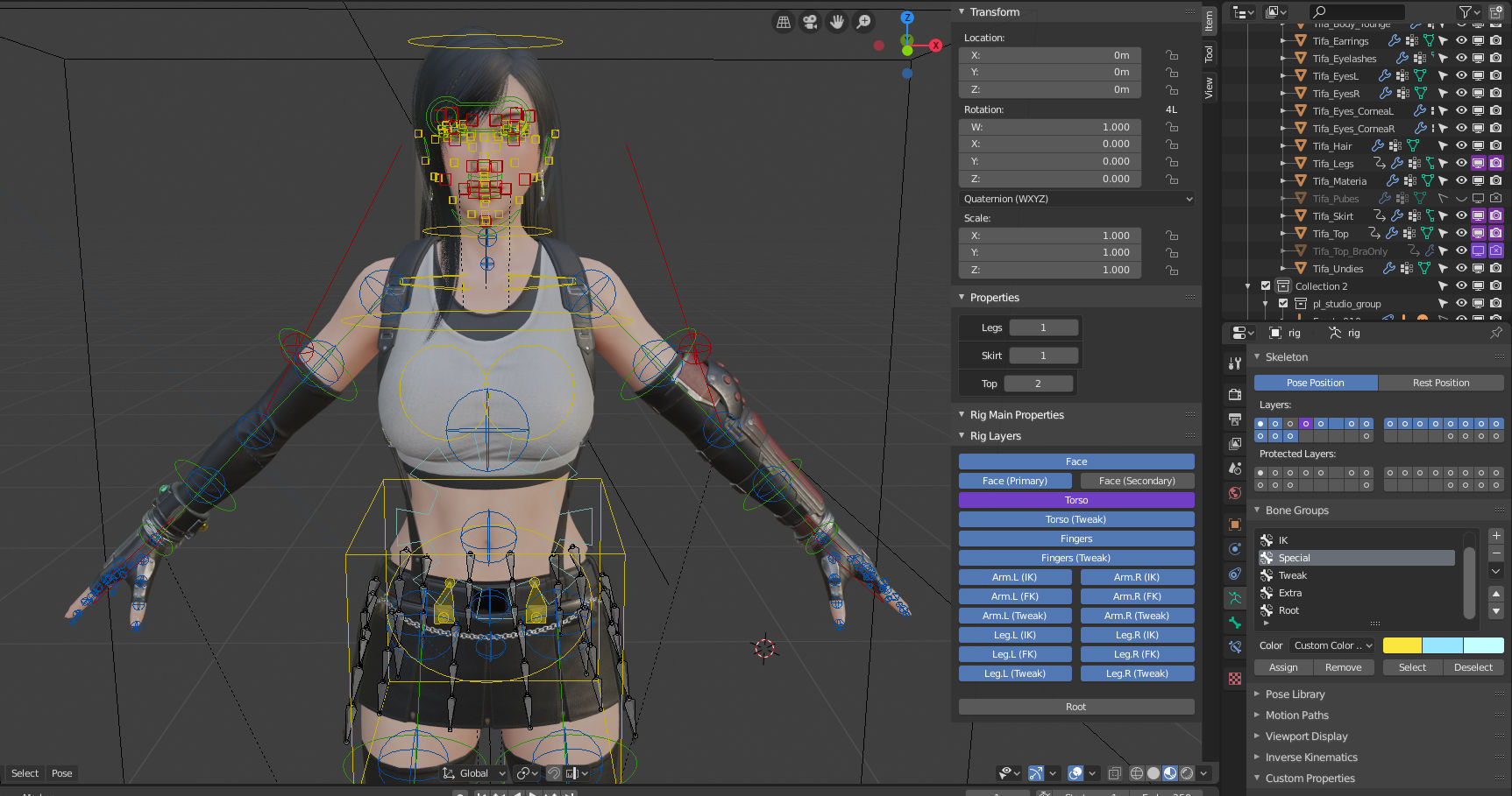 3D model Tifa Lockhart - Game Ready VR / AR / low-poly rigged | CGTrader