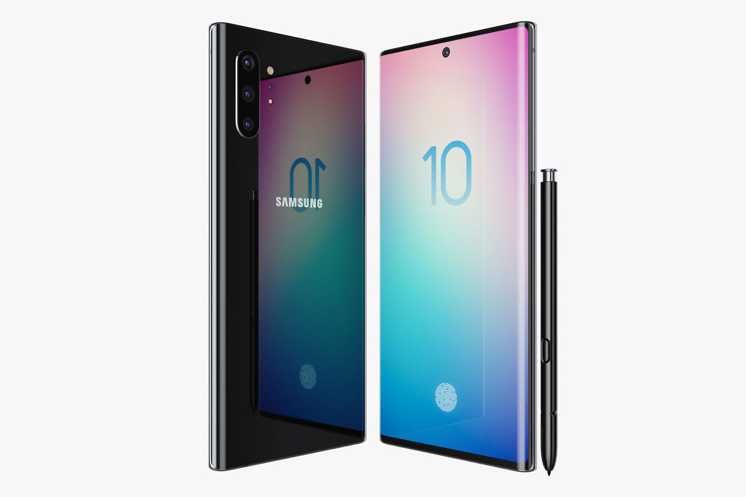 Samsung Galaxy Note 10 and Note 10 Plus 3D model | CGTrader