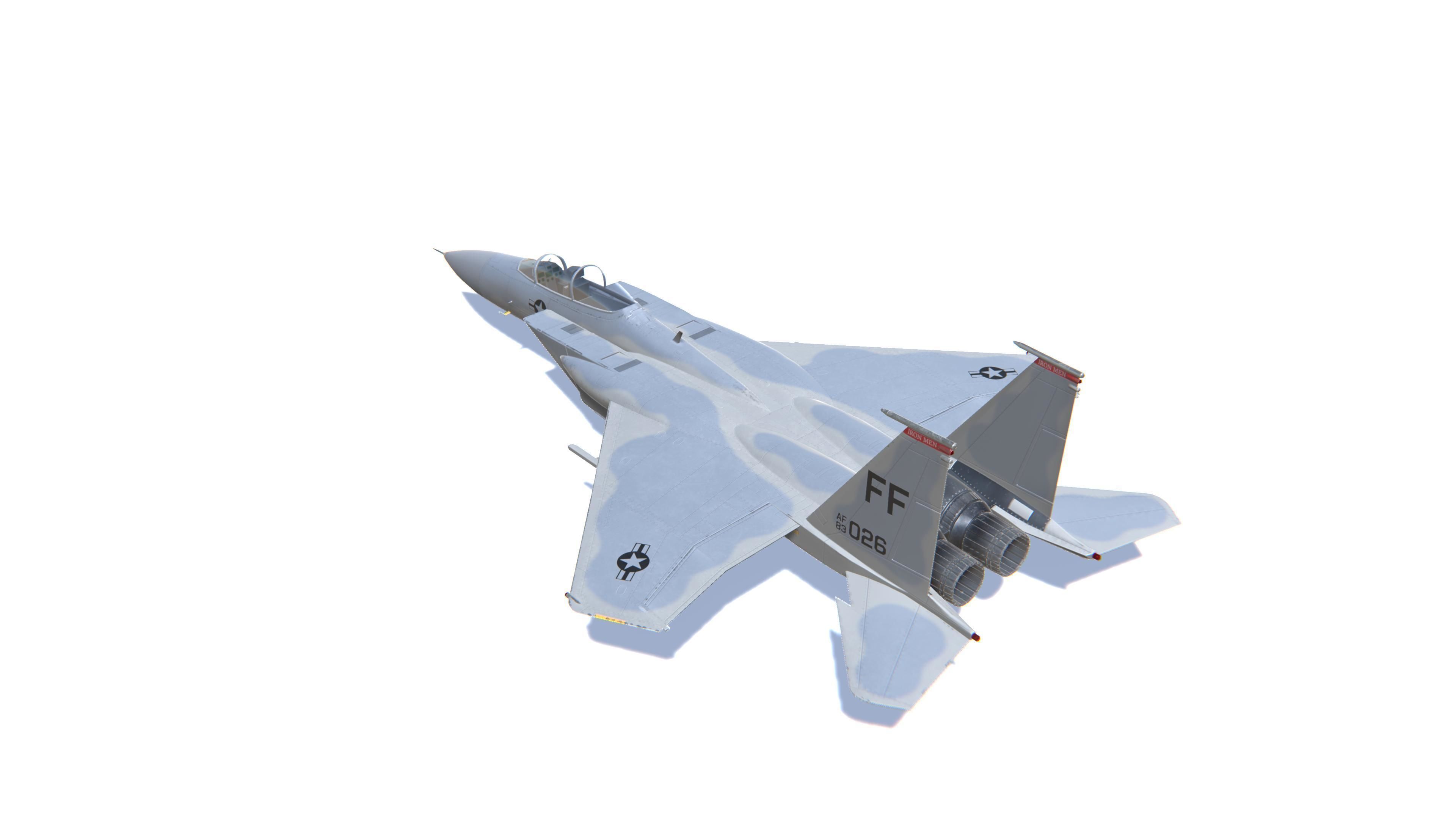 3D model F-15 Eagle Jet Fighter Aircraft VR / AR / low-poly | CGTrader