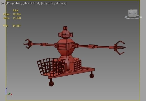 The service robot 3D model animated rigged | CGTrader