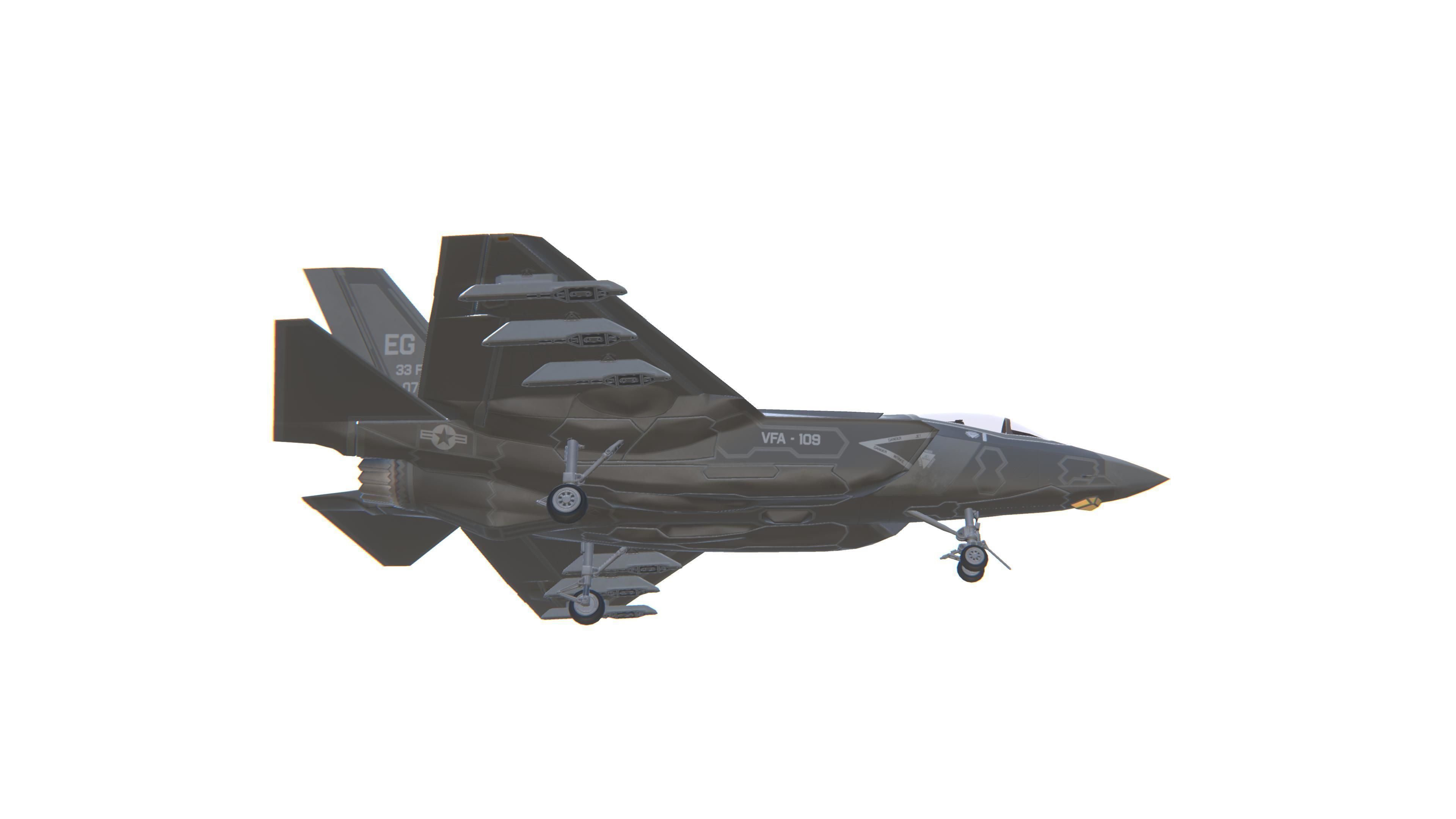 3D model F-35 Lightning Jet Fighter Aircraft VR / AR / low-poly | CGTrader