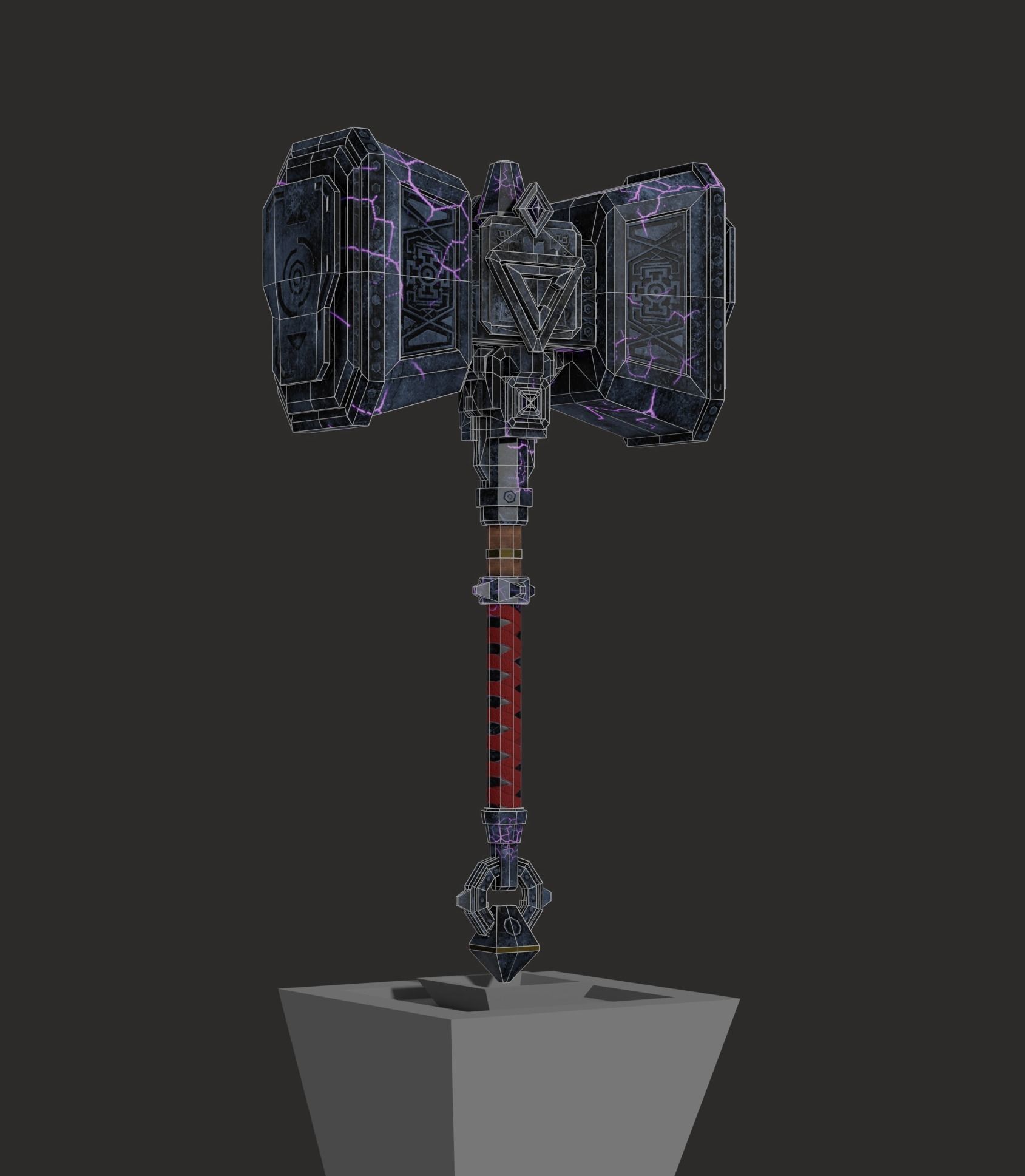 Texture Thunder Hammer VR / AR / low-poly | CGTrader