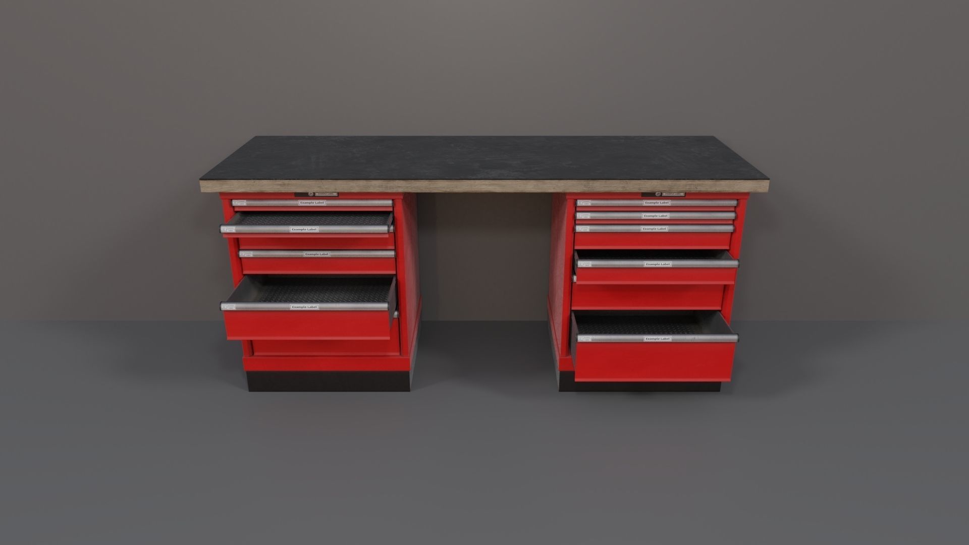 3D Model Industrial Workshop Workbench 1 PBR VR AR Low poly CGTrader