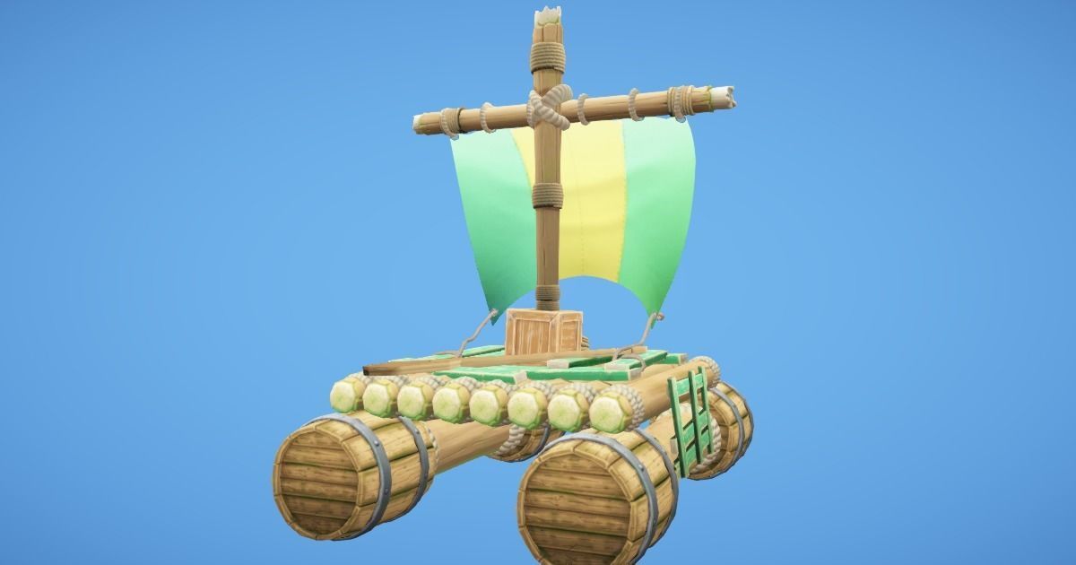 3D model Raft Hand-Painted VR / AR / low-poly | CGTrader