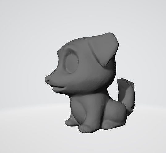 Cute dog 3D model 3D printable | CGTrader