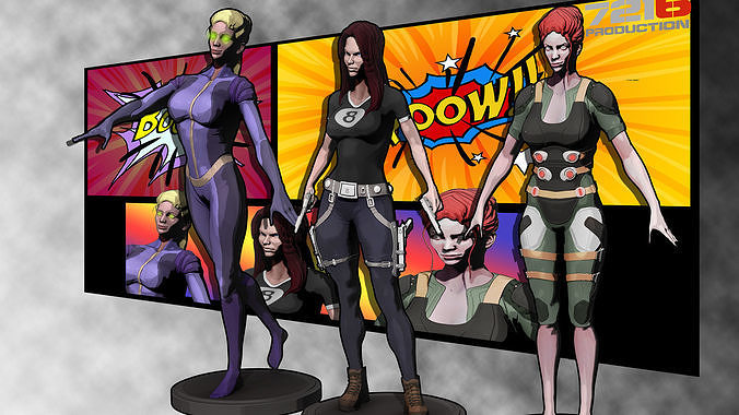 Comic style SHADER for ZBrush Texture | CGTrader