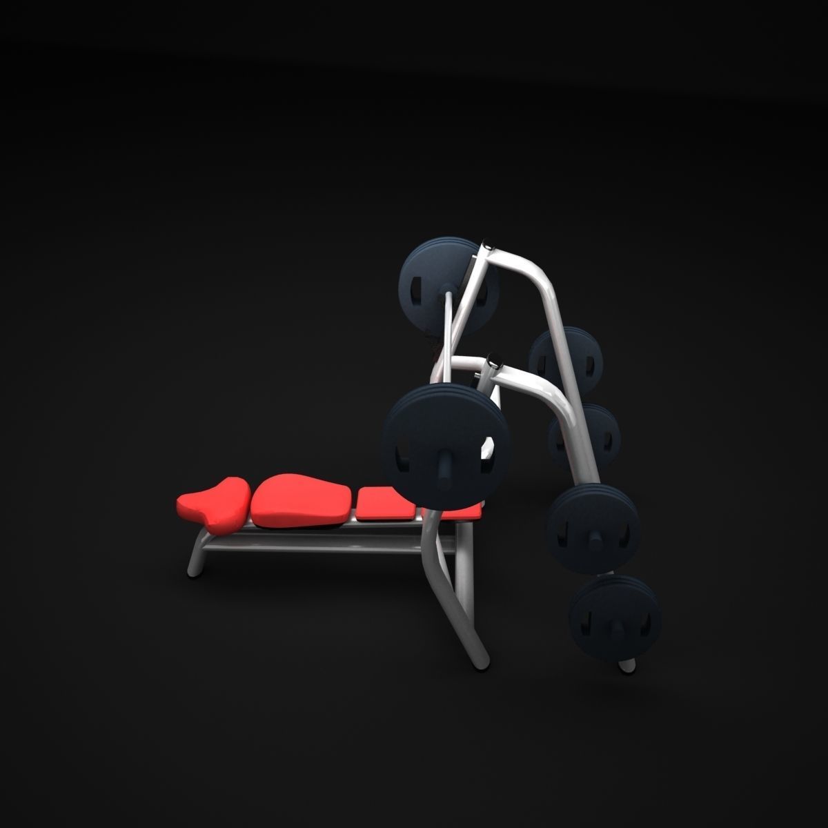 Bench Horizontal DR 3D model | CGTrader
