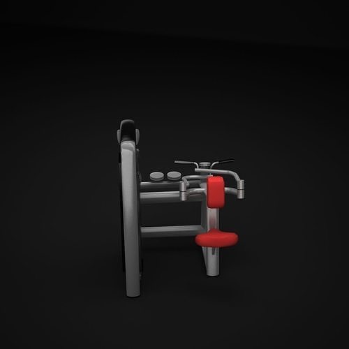 Upper Back Machine 3D model | CGTrader