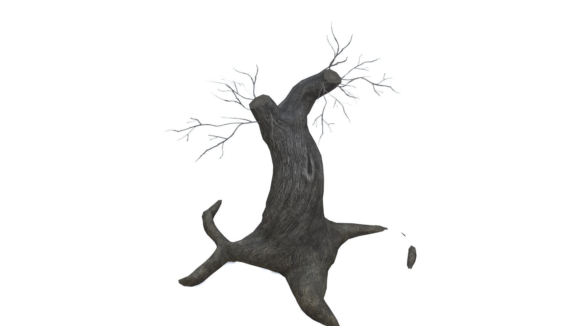 3D model Low Poly Creepy Dead Tree Foliage Pack With PBR Materials VR ...