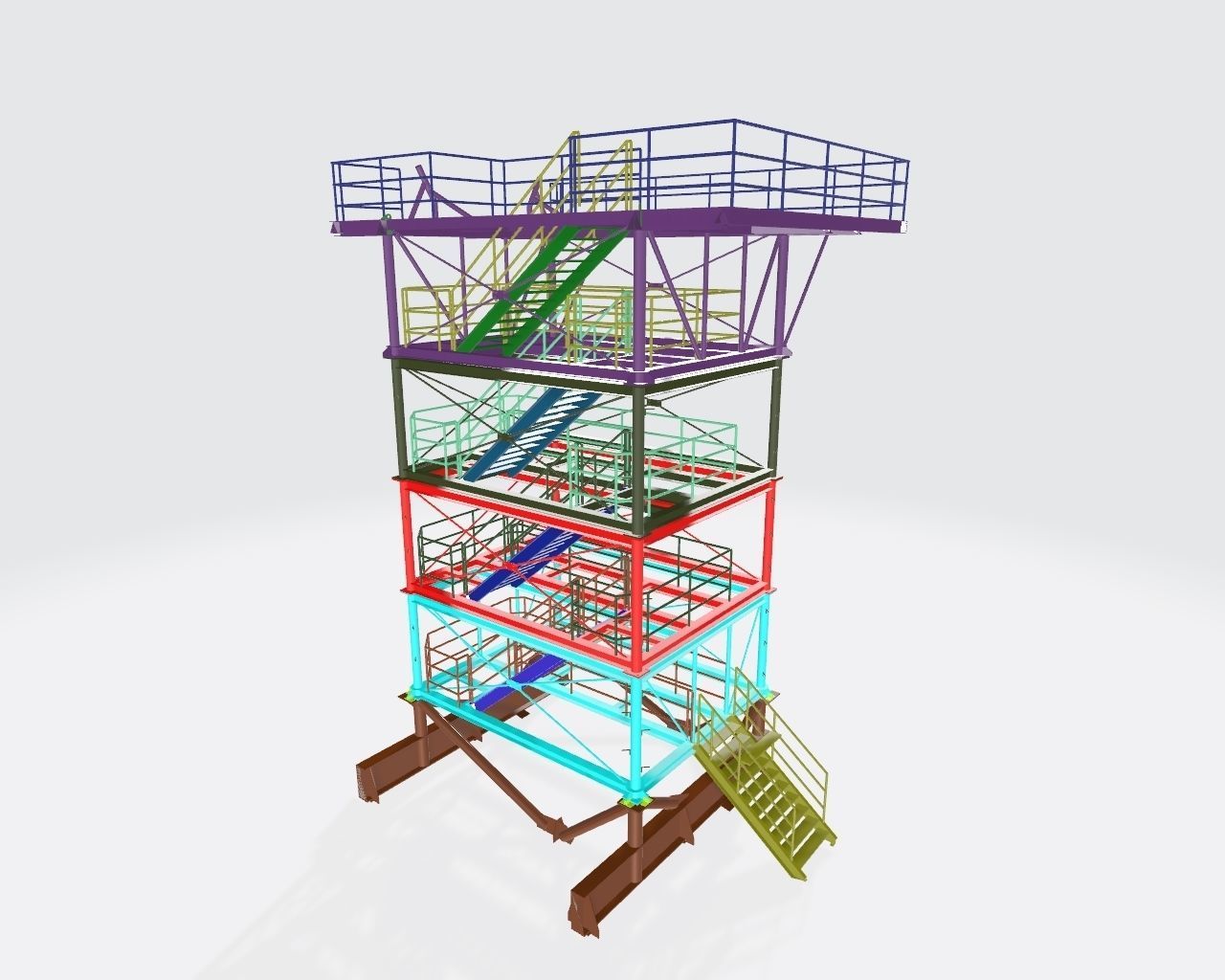 Platform pack 3d model 3D model | CGTrader