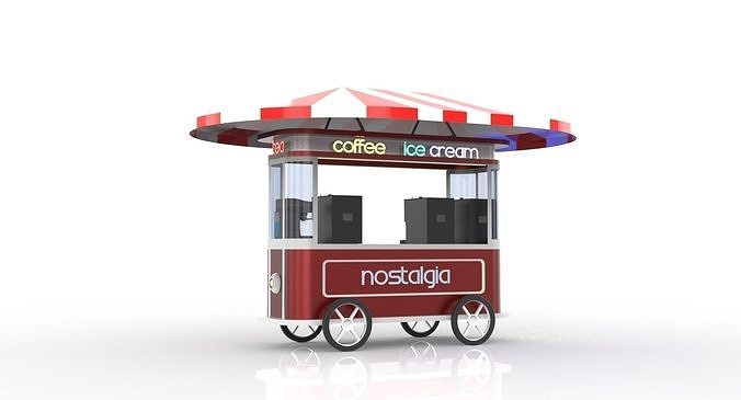 mobile car trolley 3D model animated | CGTrader