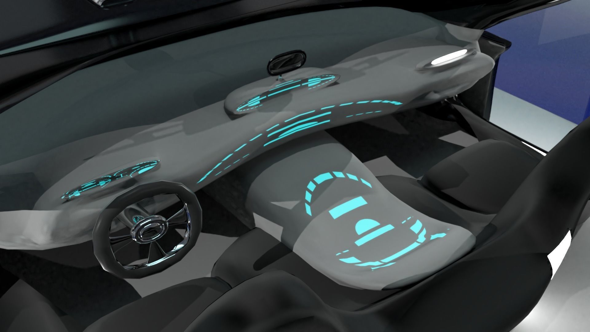 fantasy muscle car 3D model animated | CGTrader