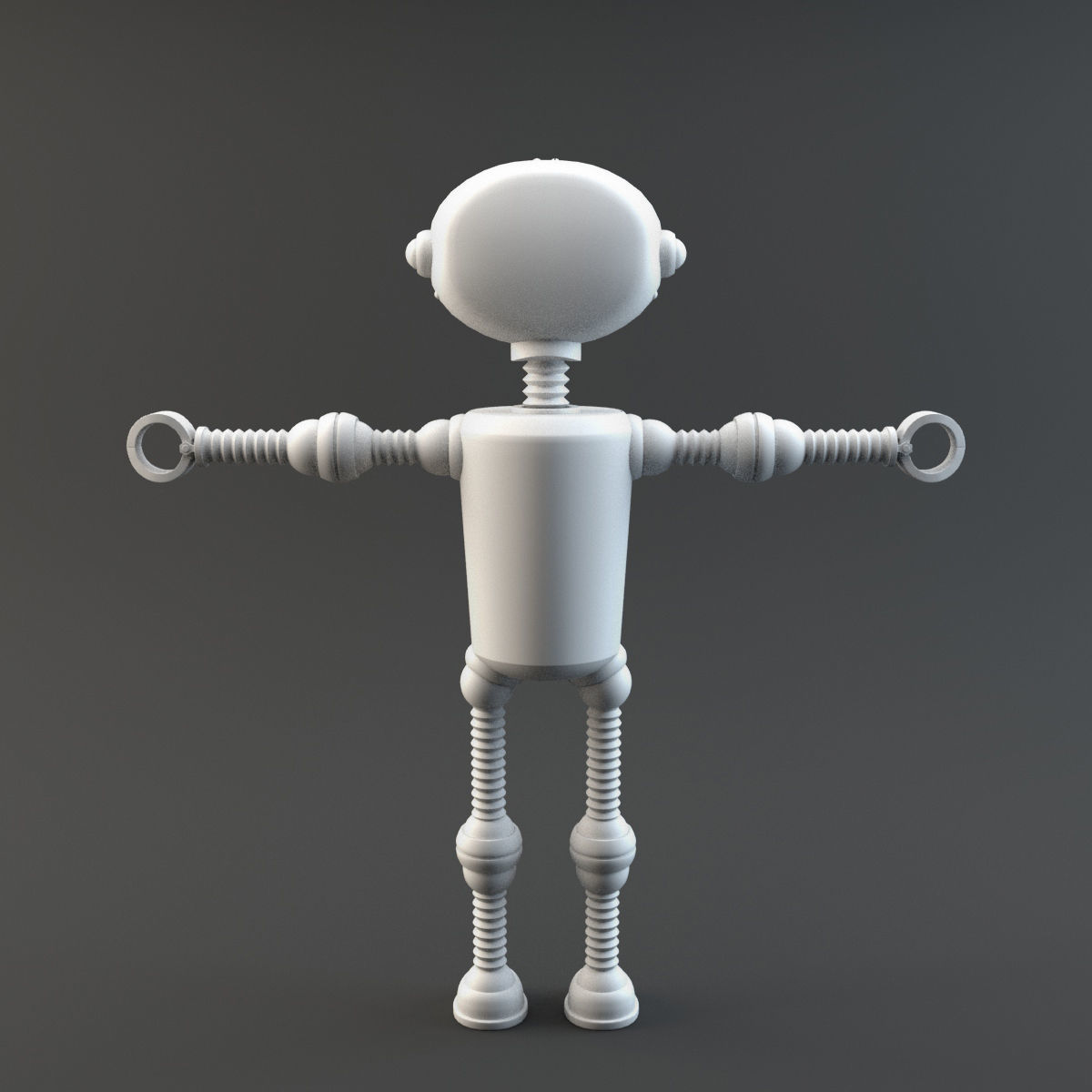 GraphBot robot 3D model rigged | CGTrader