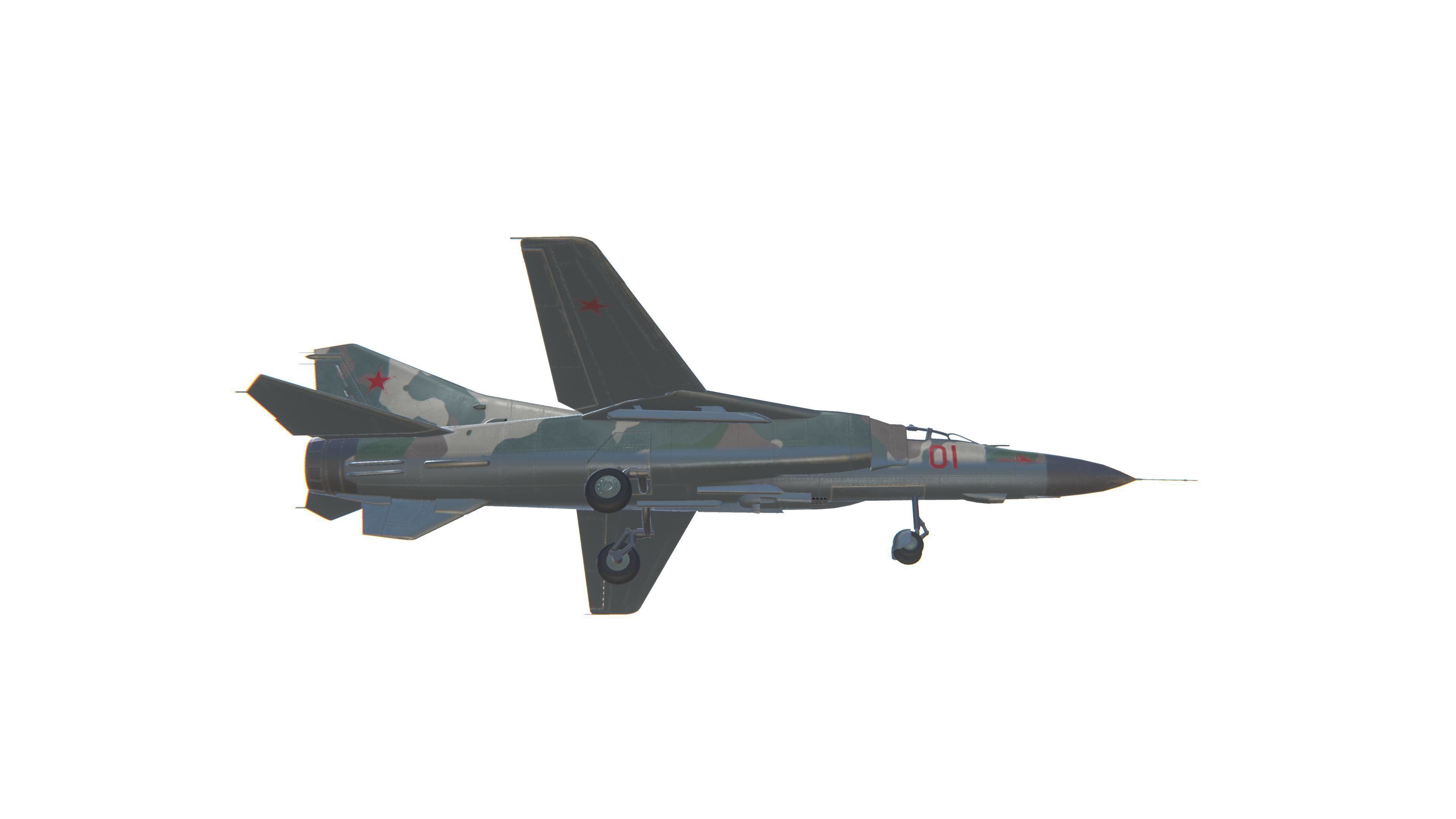 3D model MIG-23 Flogger Jet Fighter Aircraft VR / AR / low-poly | CGTrader