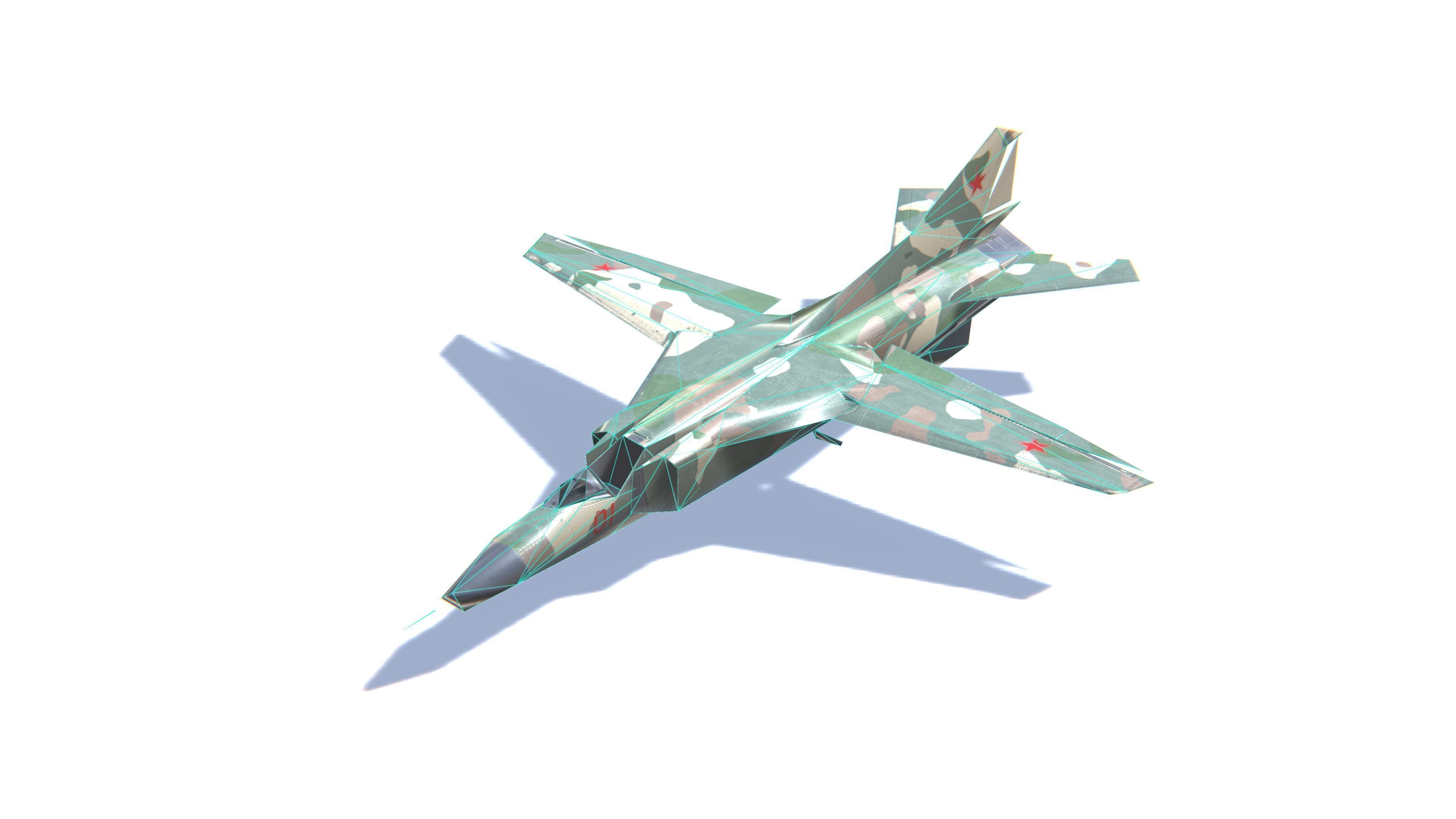 3D model MIG-23 Flogger Jet Fighter Aircraft VR / AR / low-poly | CGTrader