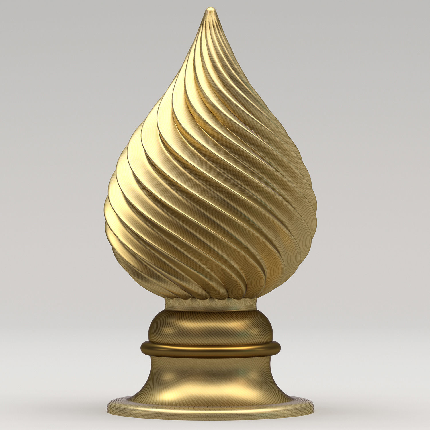 Carved Finial 3D model | CGTrader