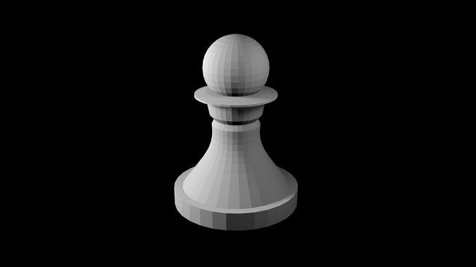 Chess Pawn free 3D model | CGTrader