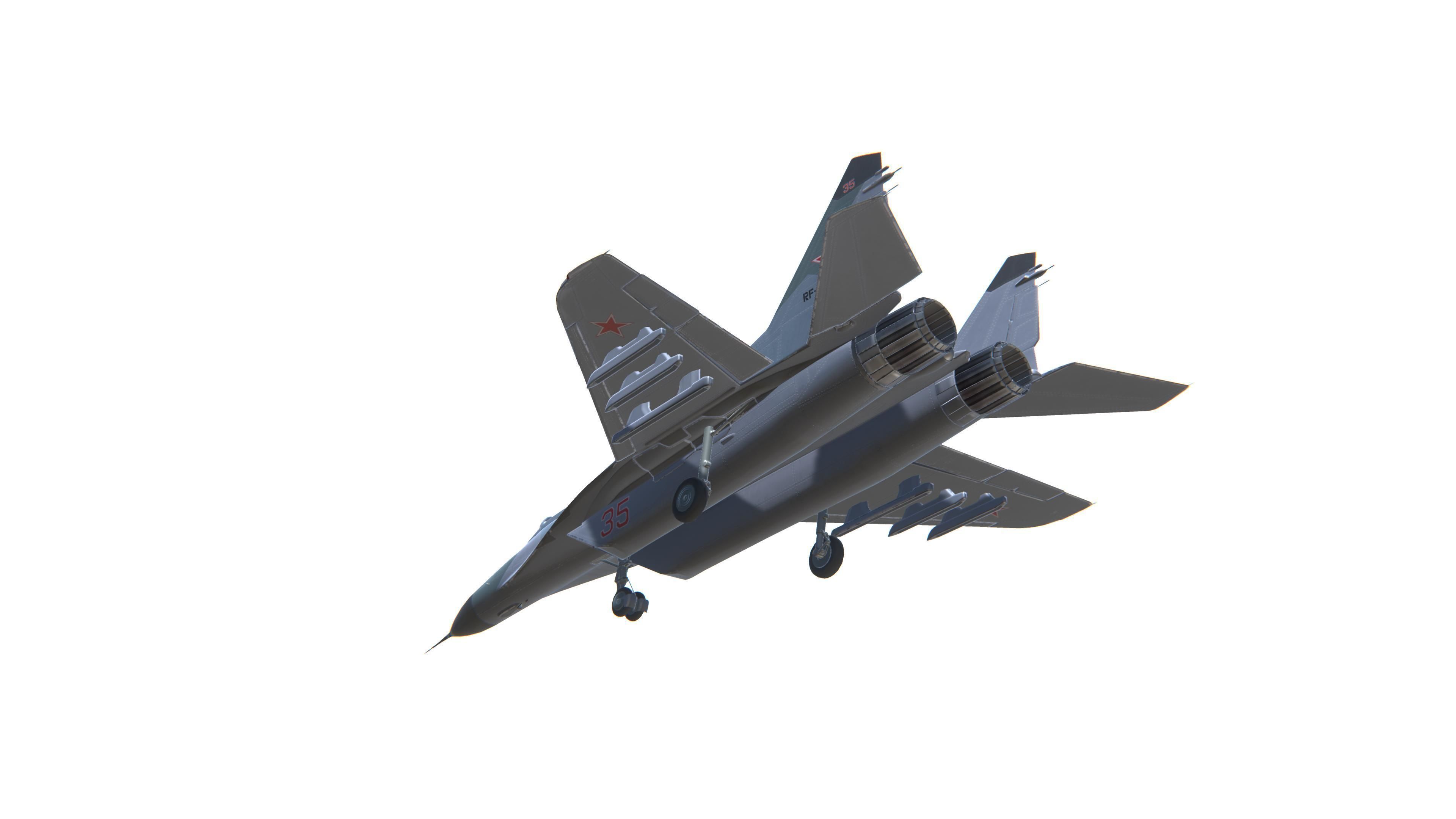 3D model MIG-29 Fulcrum Jet Fighter Aircraft VR / AR / low-poly | CGTrader