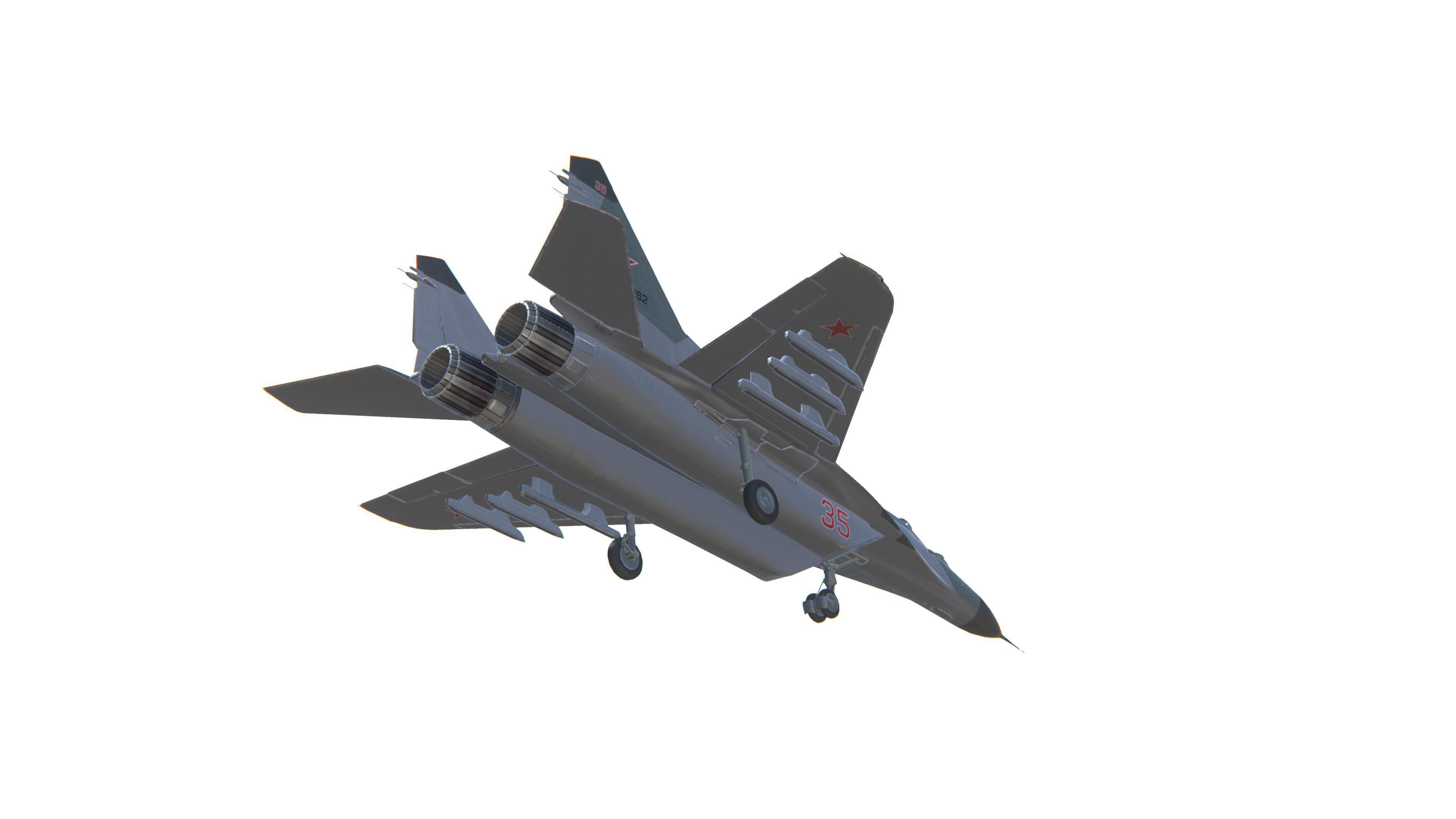 3D model MIG-29 Fulcrum Jet Fighter Aircraft VR / AR / low-poly | CGTrader