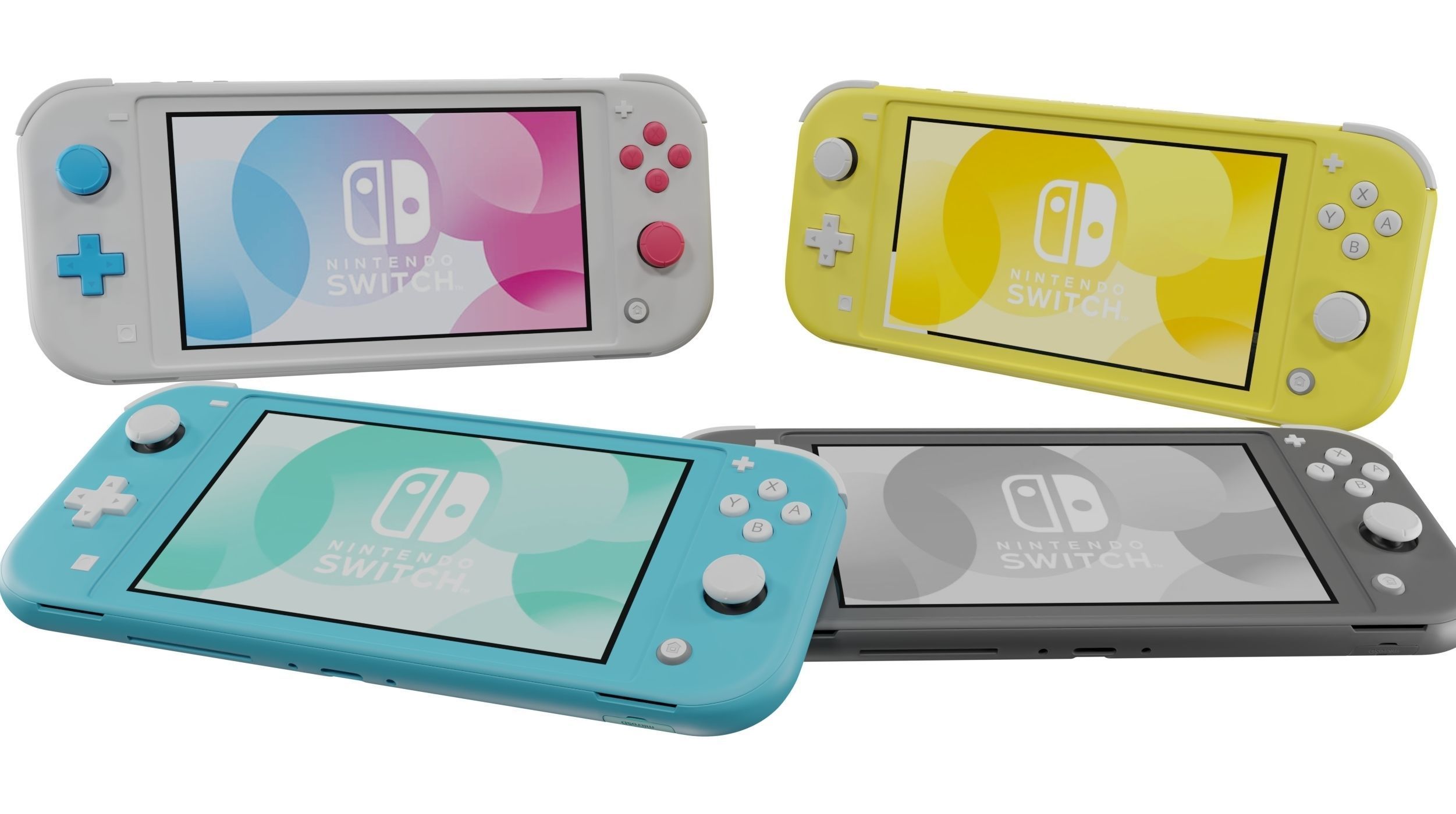 Nintendo switch lite 3D model | CGTrader