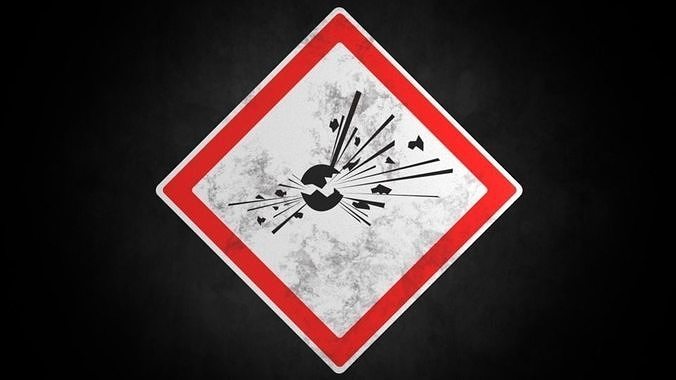 Explosive Hazard Signs