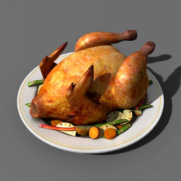 3D model Food Chicken VR / AR / low-poly | CGTrader