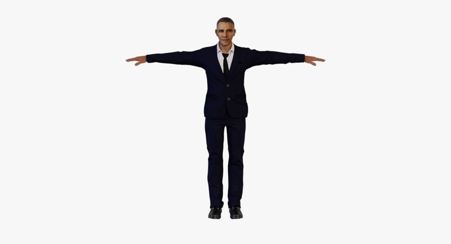 3D model Barack Obama VR / AR / low-poly | CGTrader