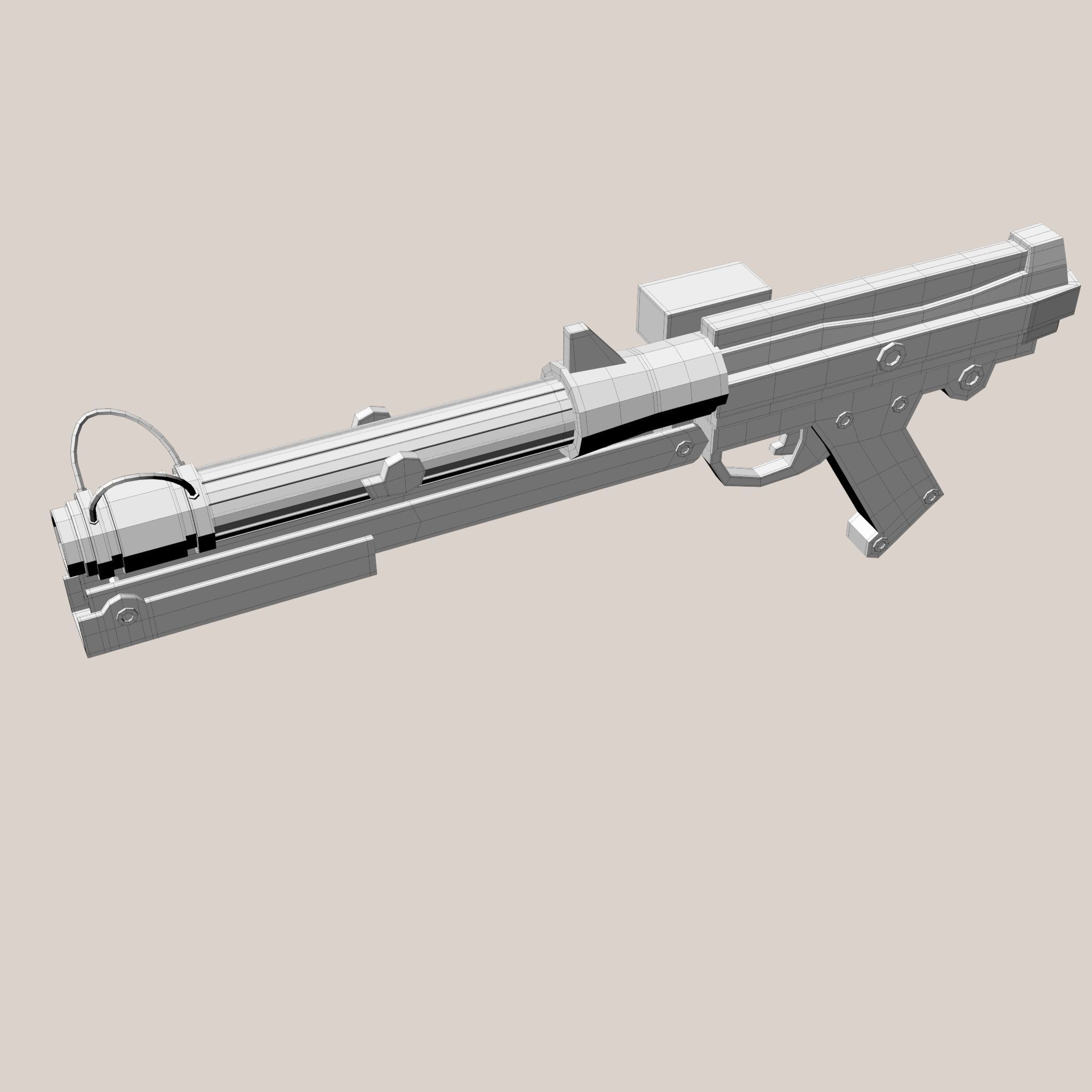 Clone Trooper Gun 3D model | CGTrader