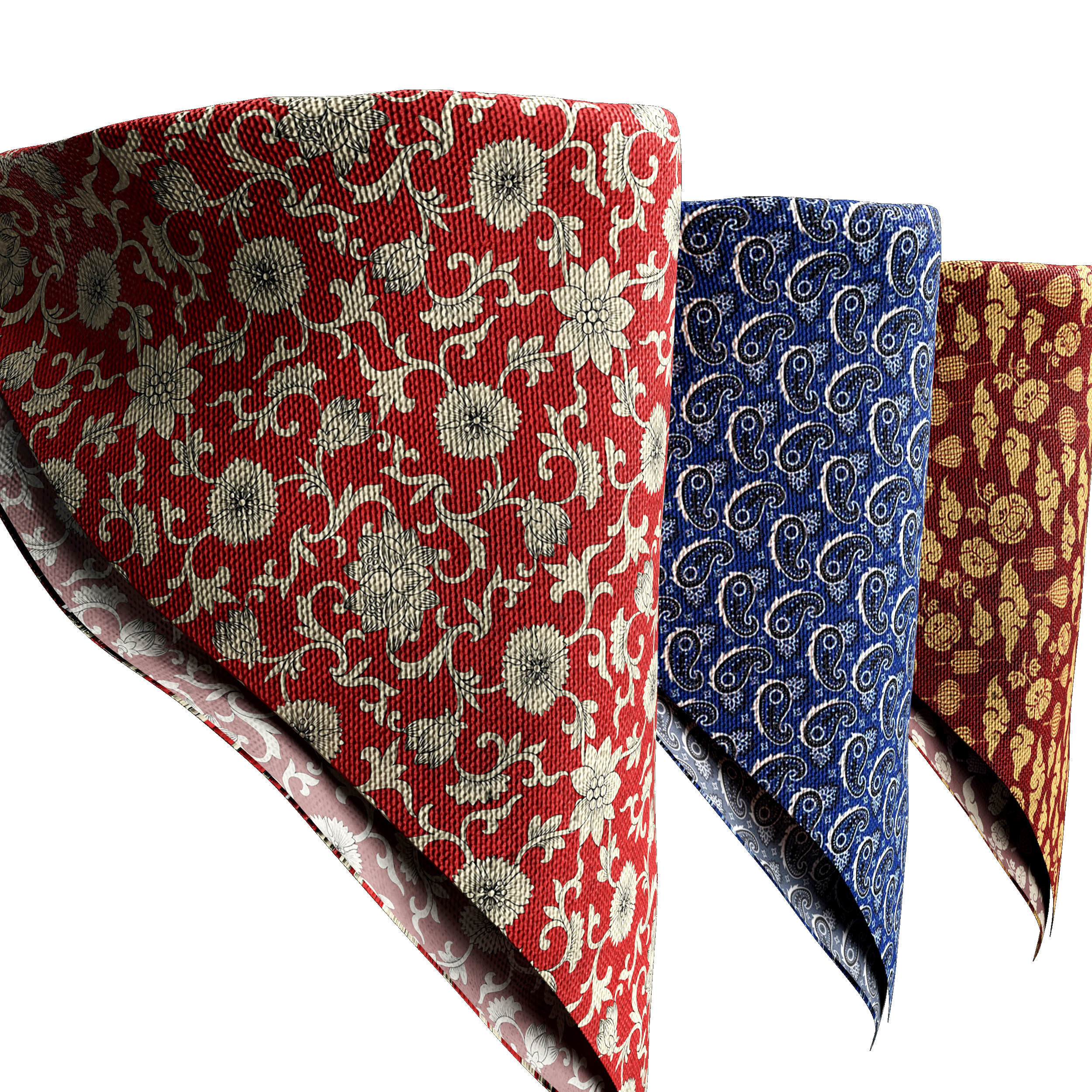 bandanas patterns 3D model | CGTrader