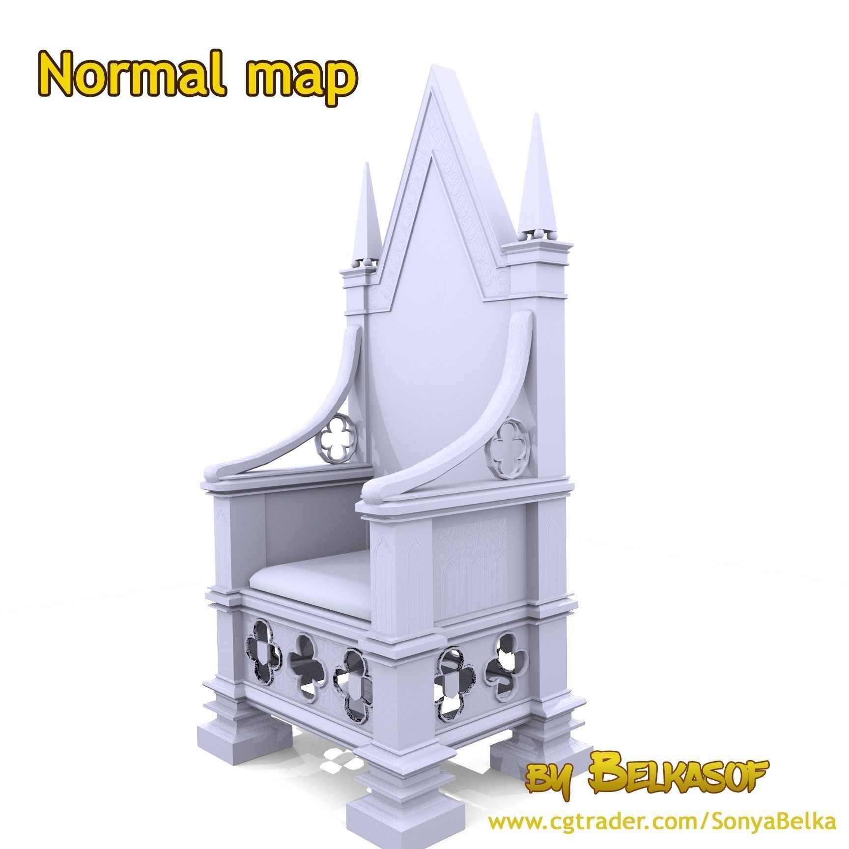 3D model Hogwarts Dumbledores chair - 3d Sculpture Harry Potter VR / AR ...