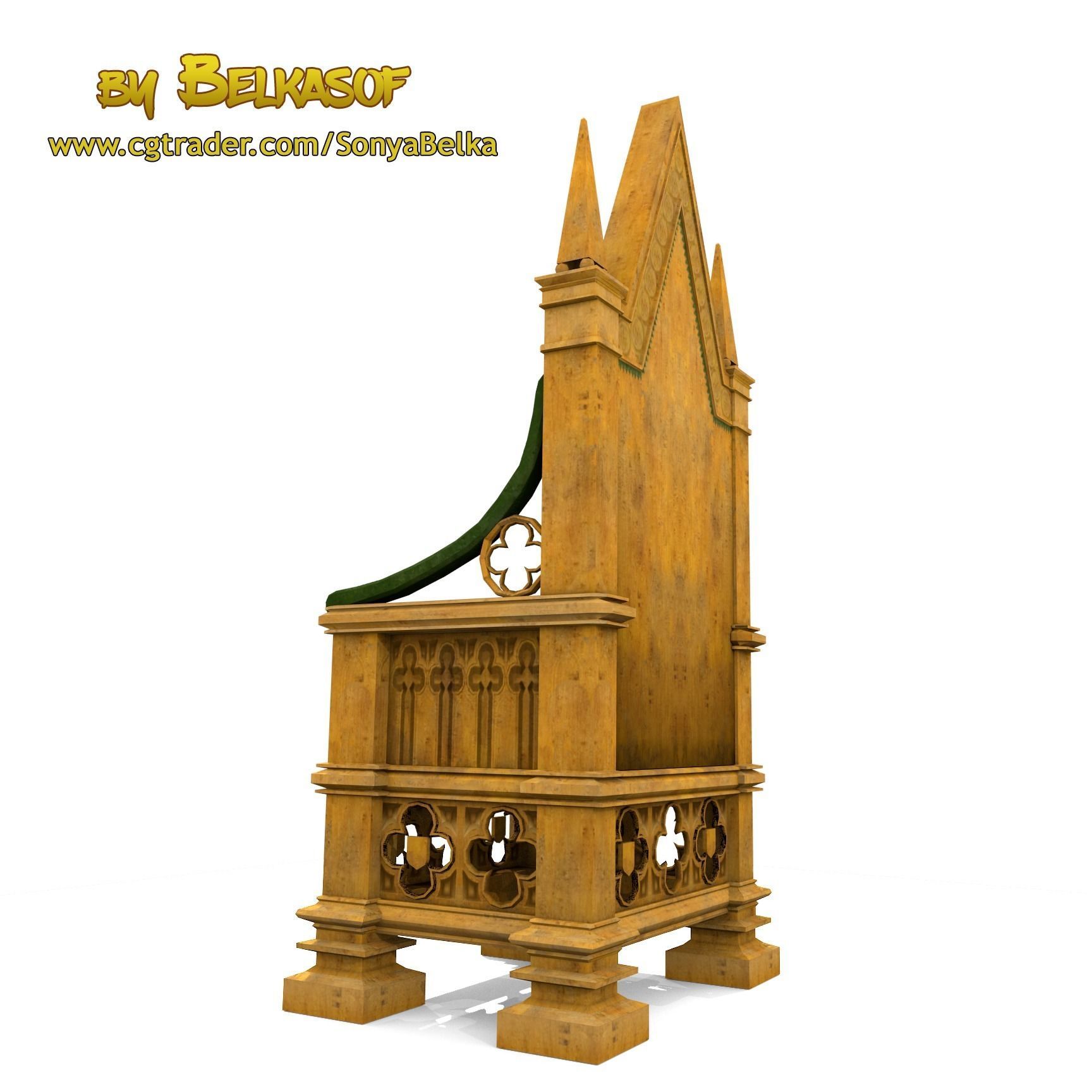 3D model Hogwarts Dumbledores chair - 3d Sculpture Harry Potter VR / AR ...