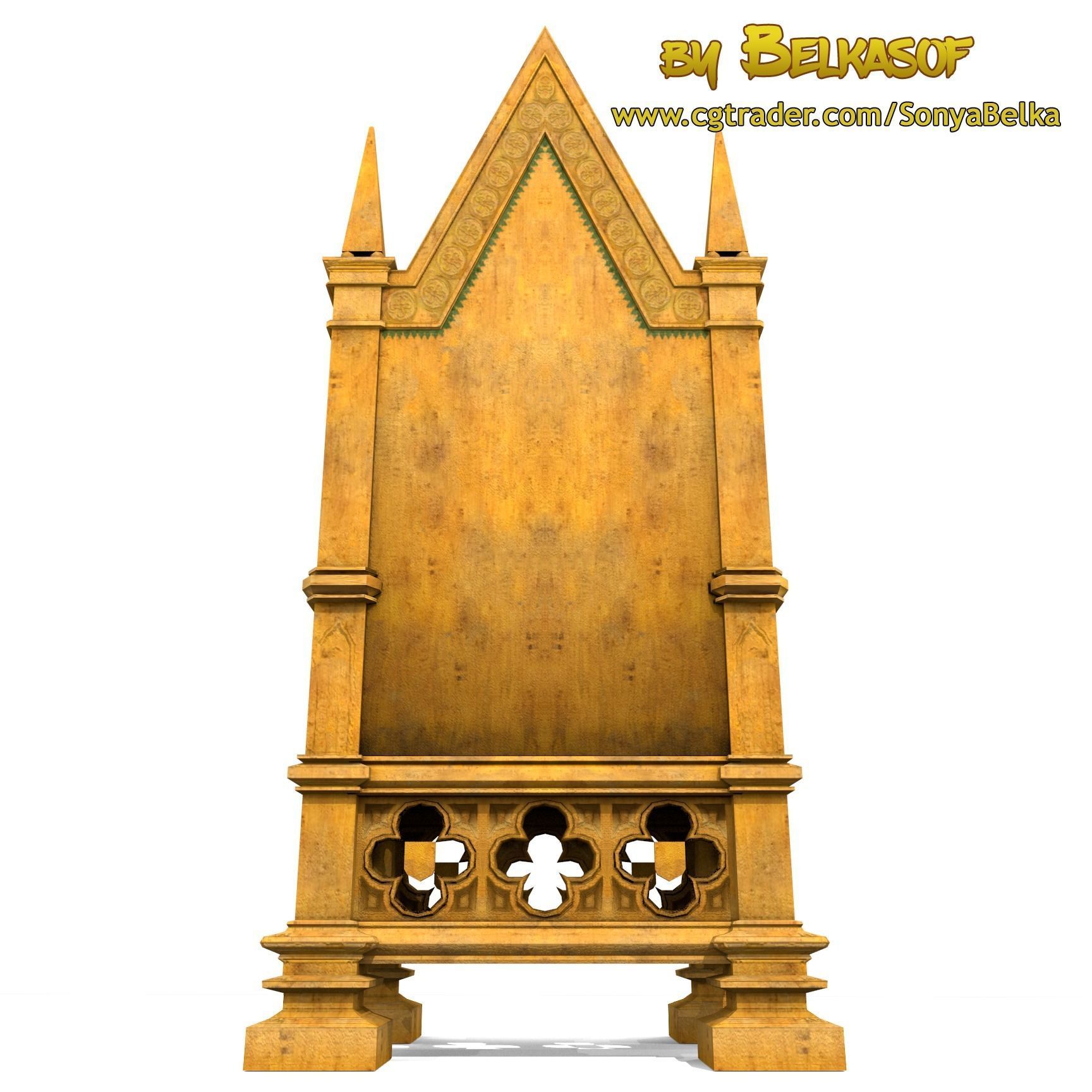 3D model Hogwarts Dumbledores chair - 3d Sculpture Harry Potter VR / AR ...