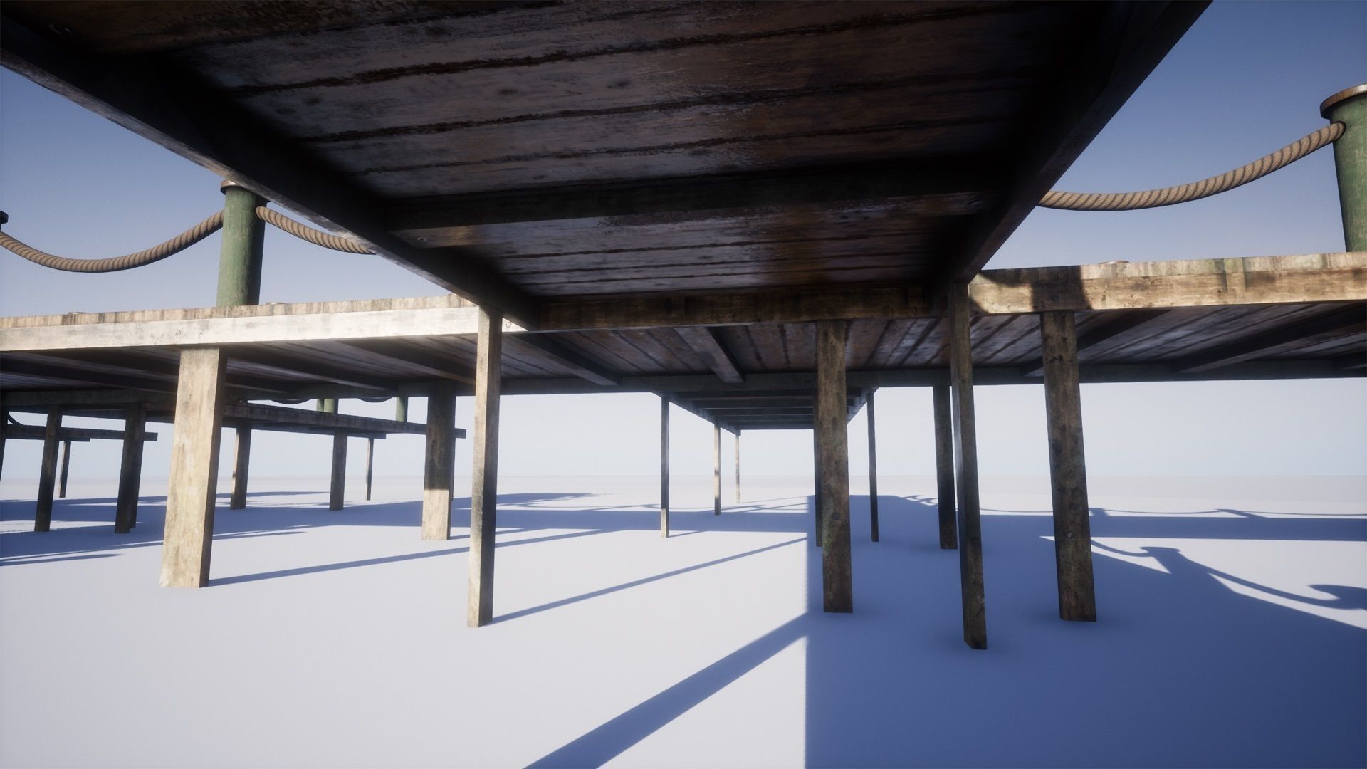 3D model wooden pier - Game Ready - AR VR VR / AR / low-poly | CGTrader