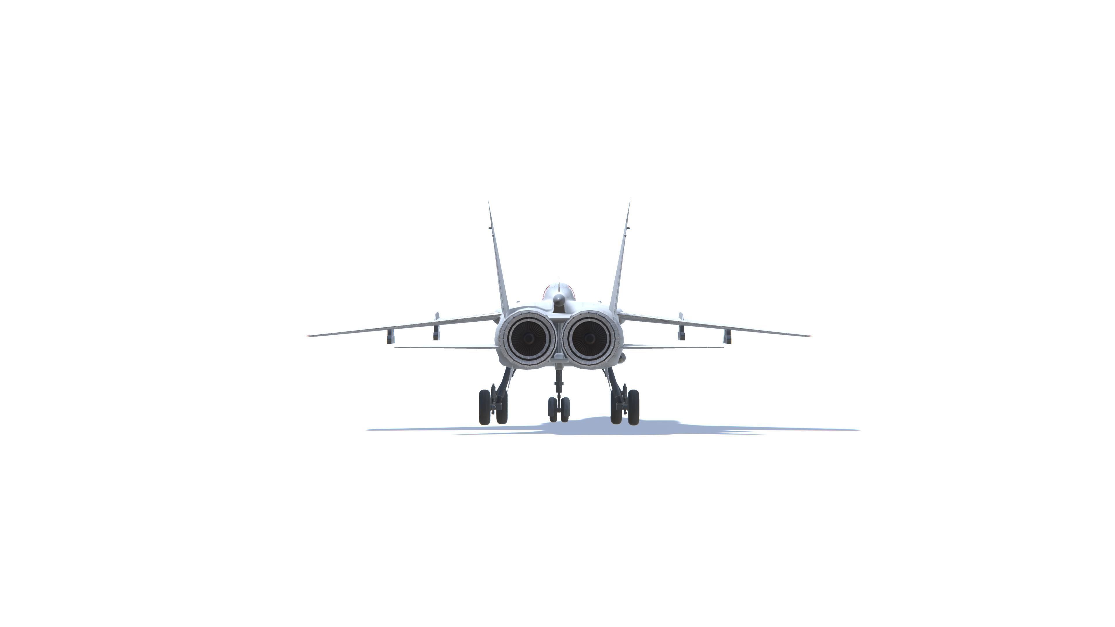 3D model MIG-31 Foxhound Jet Fighter Aircraft VR / AR / low-poly | CGTrader