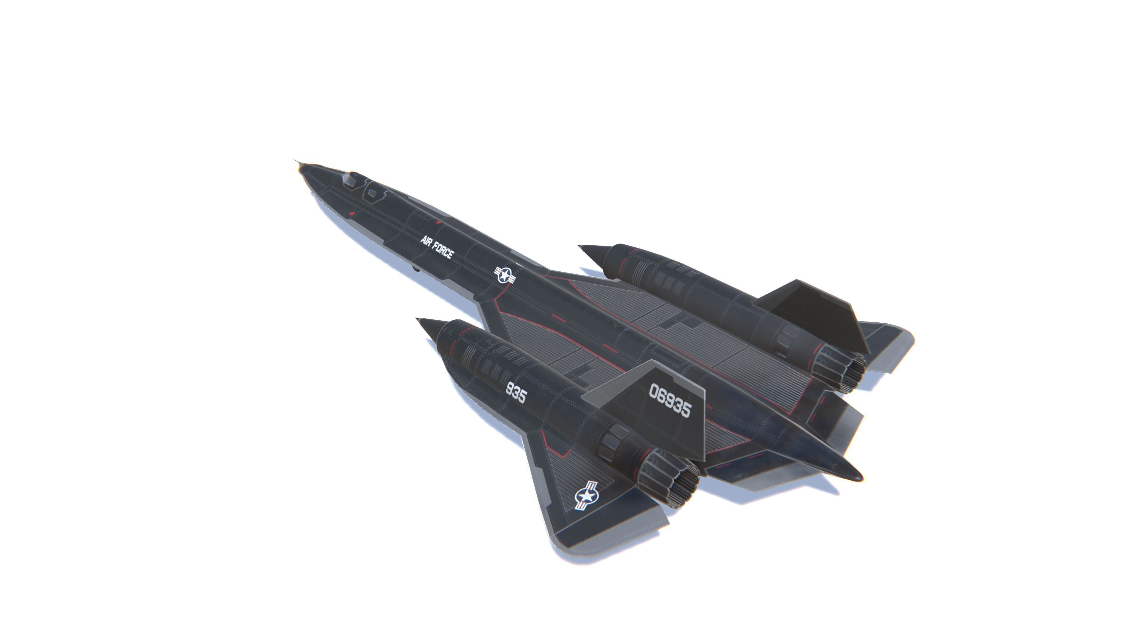 3D model YF-12A Blackbird VR / AR / low-poly | CGTrader