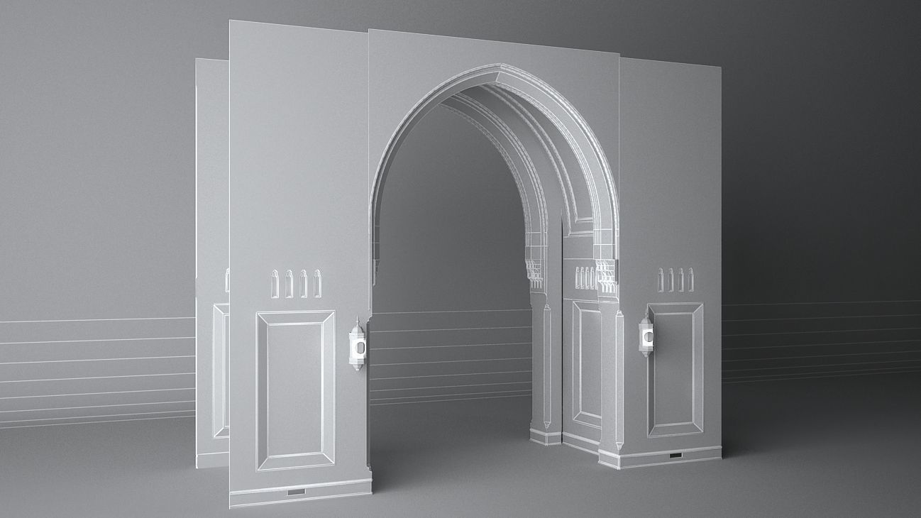 Islamic Gate 3D model | CGTrader