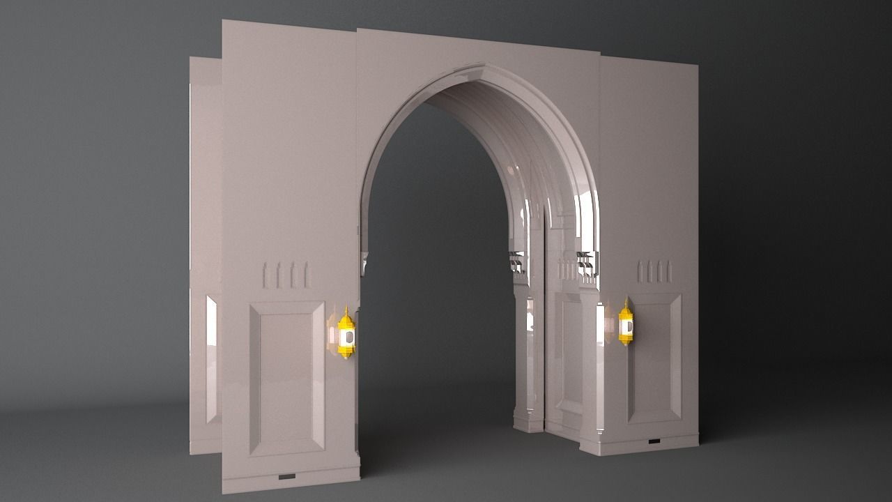 Islamic Gate 3D model | CGTrader